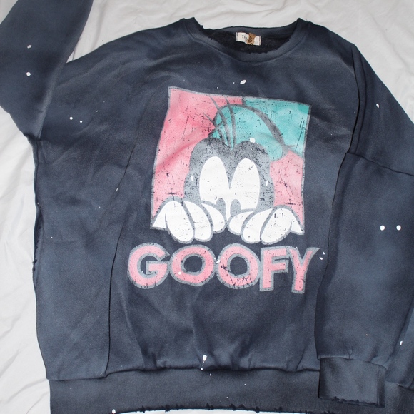 Disney | Sweaters | Goofy Disney Pullover Navy Blue | Poshmark